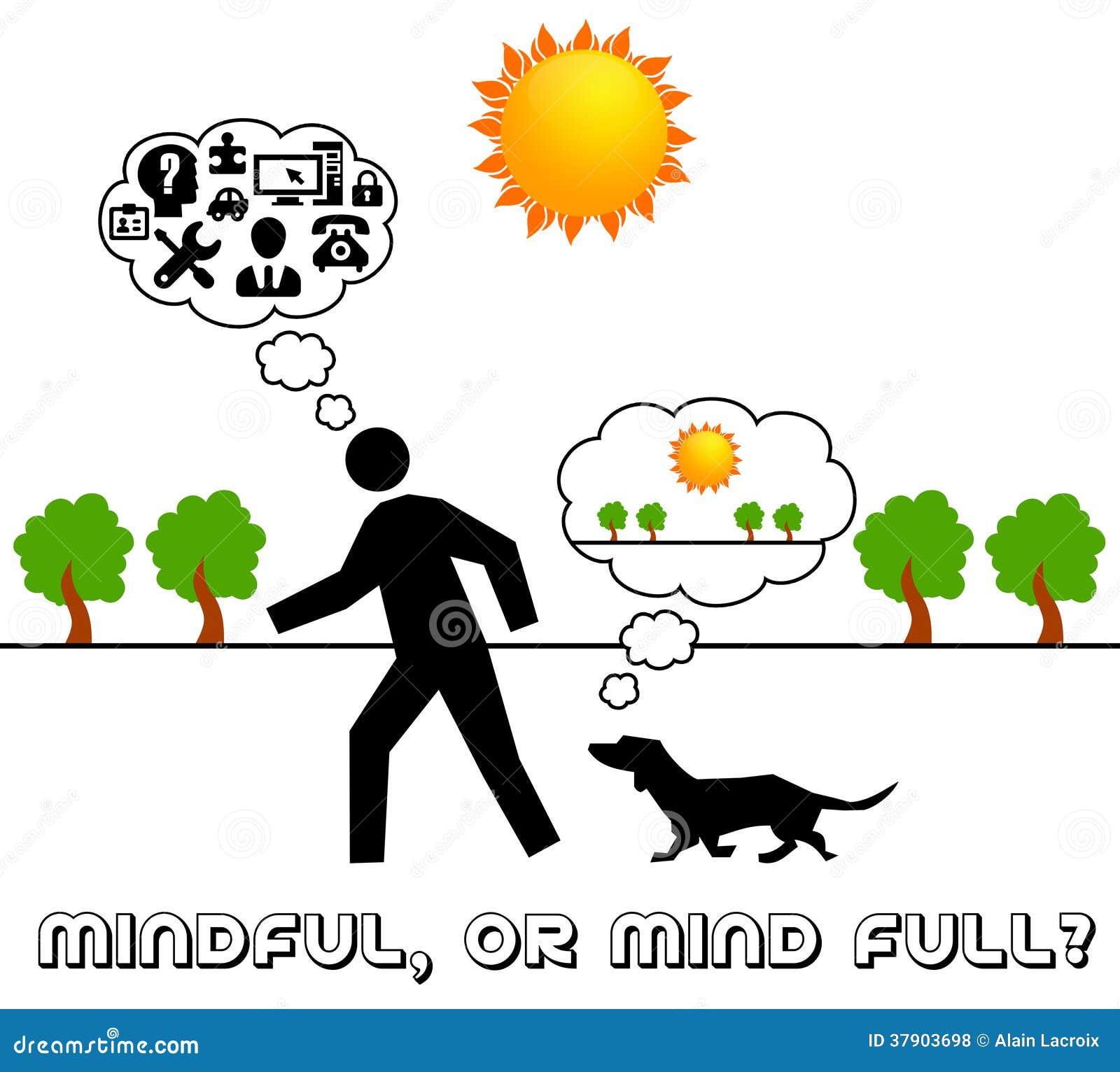 Verstand voll stock abbildung. Illustration von gesundheit - 37903698