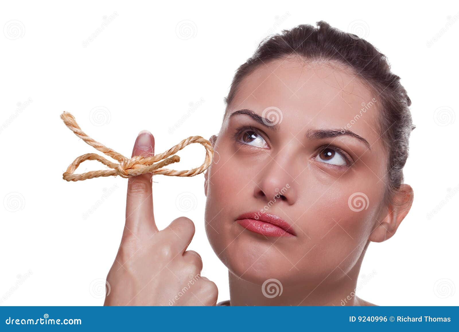 Versuchen sich zu erinnern stockfoto. Bild von schnitt - 9240996