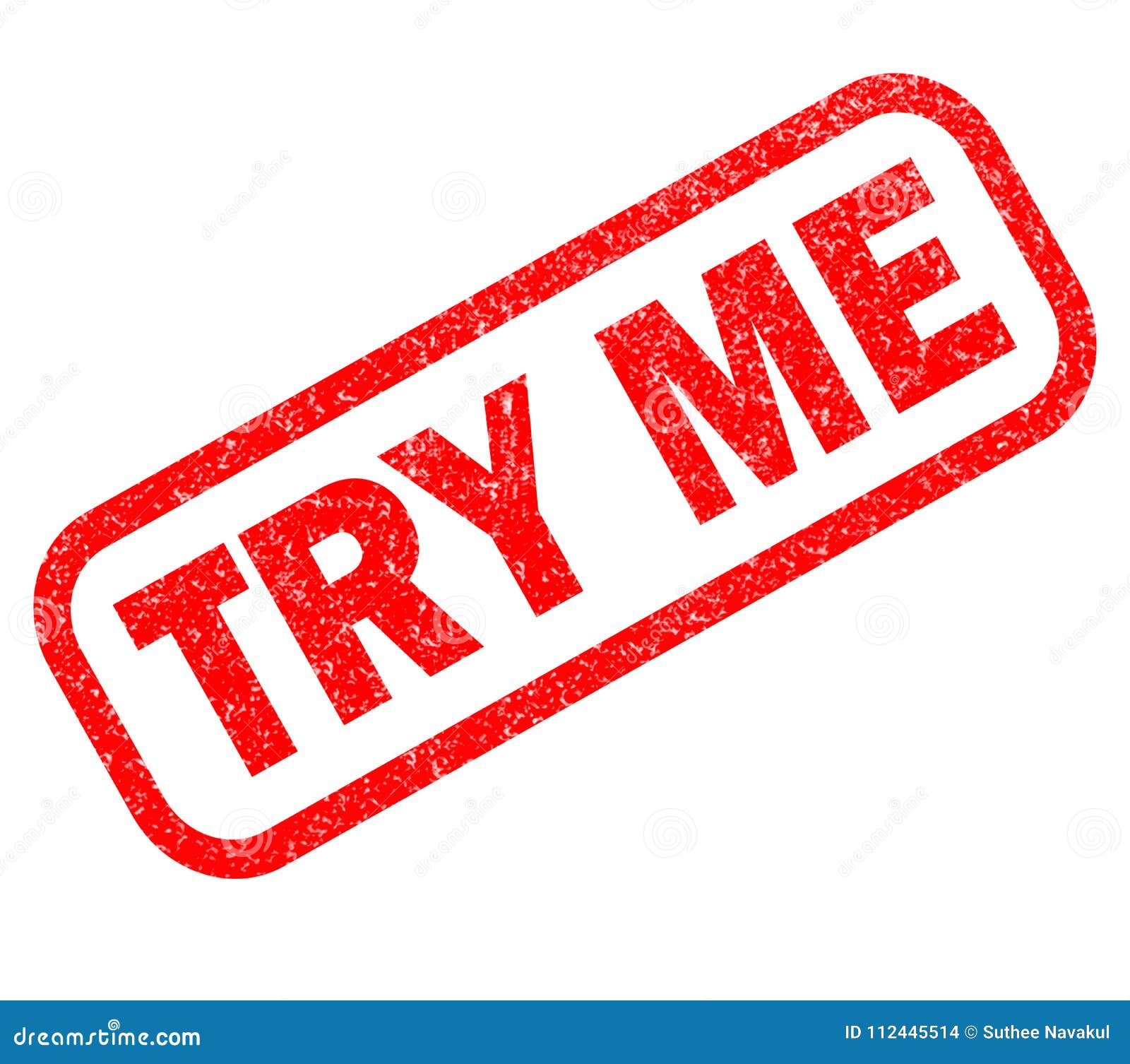 Versuchen Sie Mich Stempel Auf Weißem Hintergrund Versuchen Sie Mich ...
