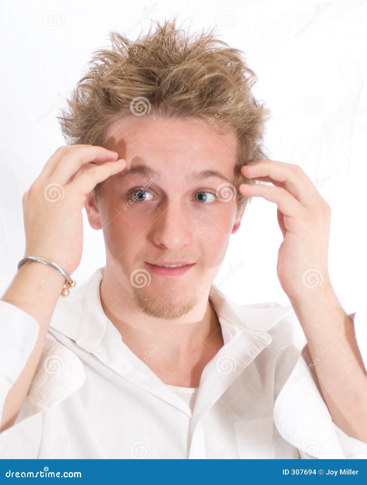 Versuft en Verward stock foto. Image of ongeloof, persoon - 307694