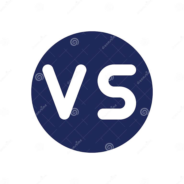 Versus Button Black Glyph Ui Icon Stock Vector - Illustration of icon ...