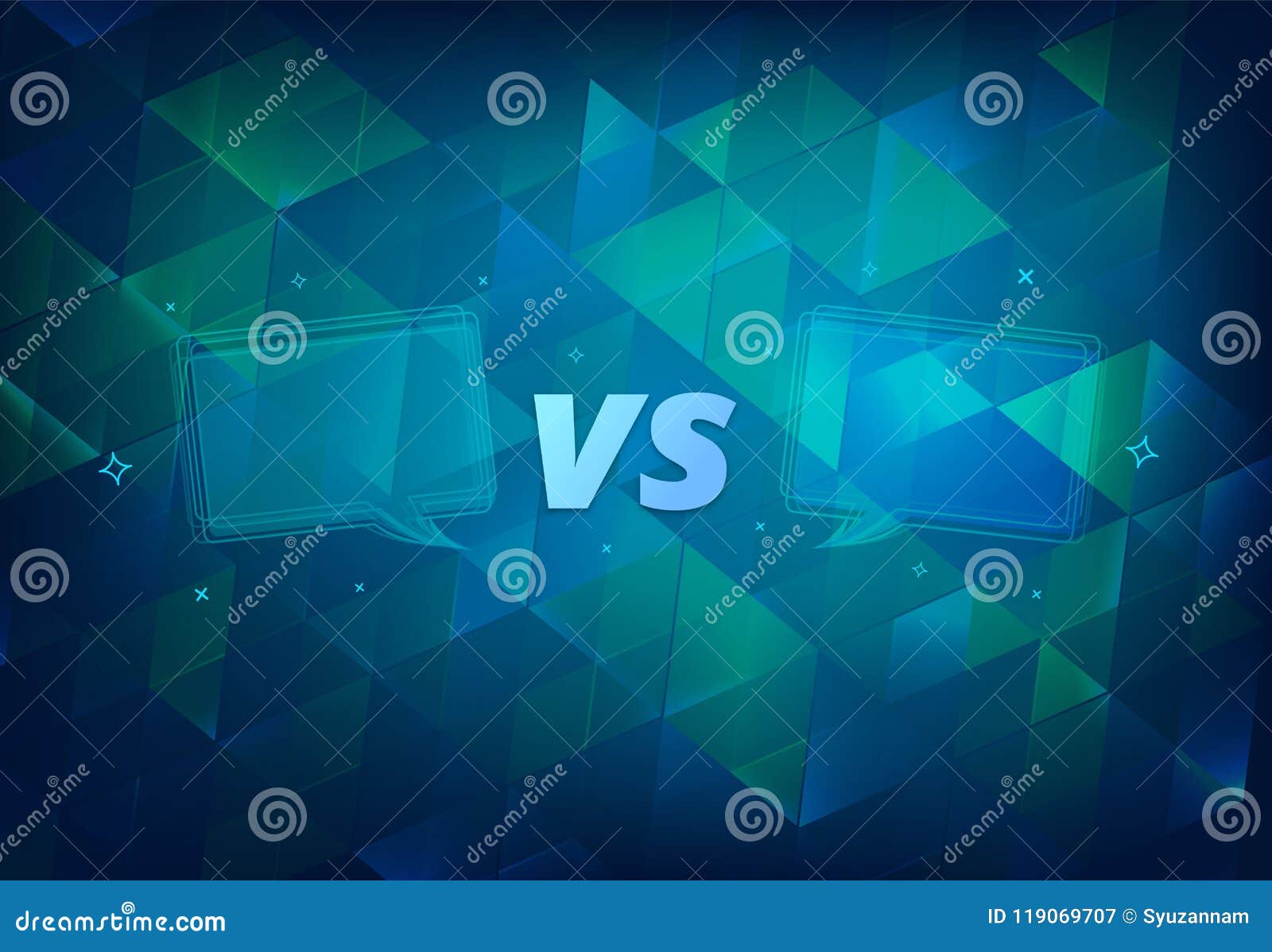 Versus Card. VS Horizontal Banner. Vector Illustration. Stock Vector ...