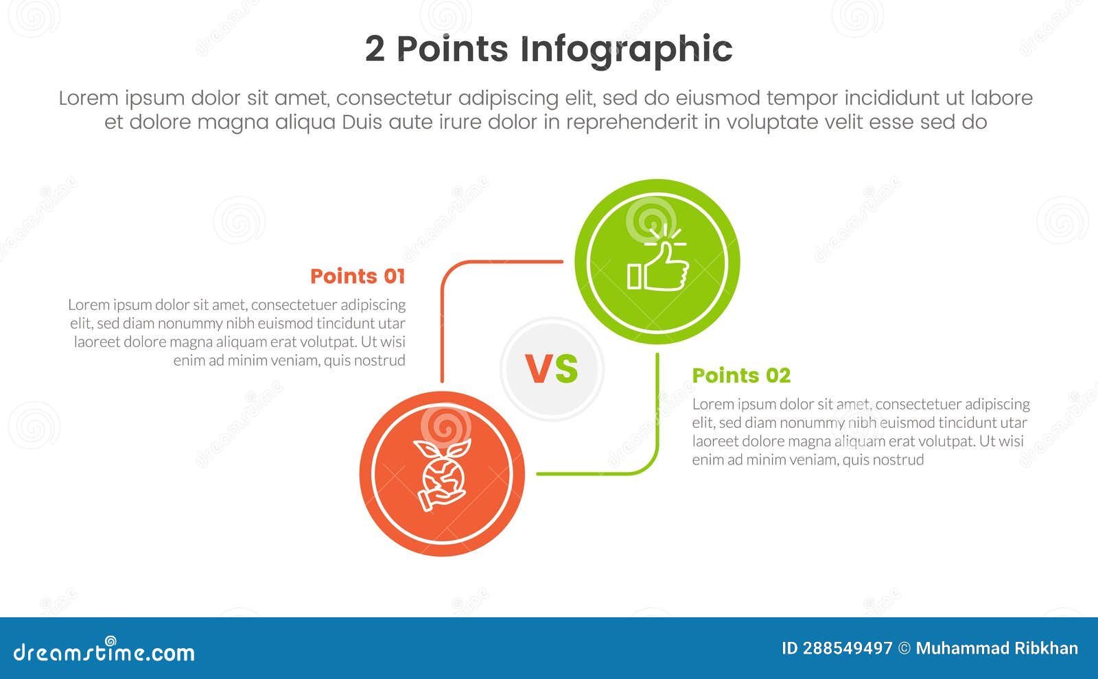 Versus or Compare and Comparison Concept for Infographic Template ...