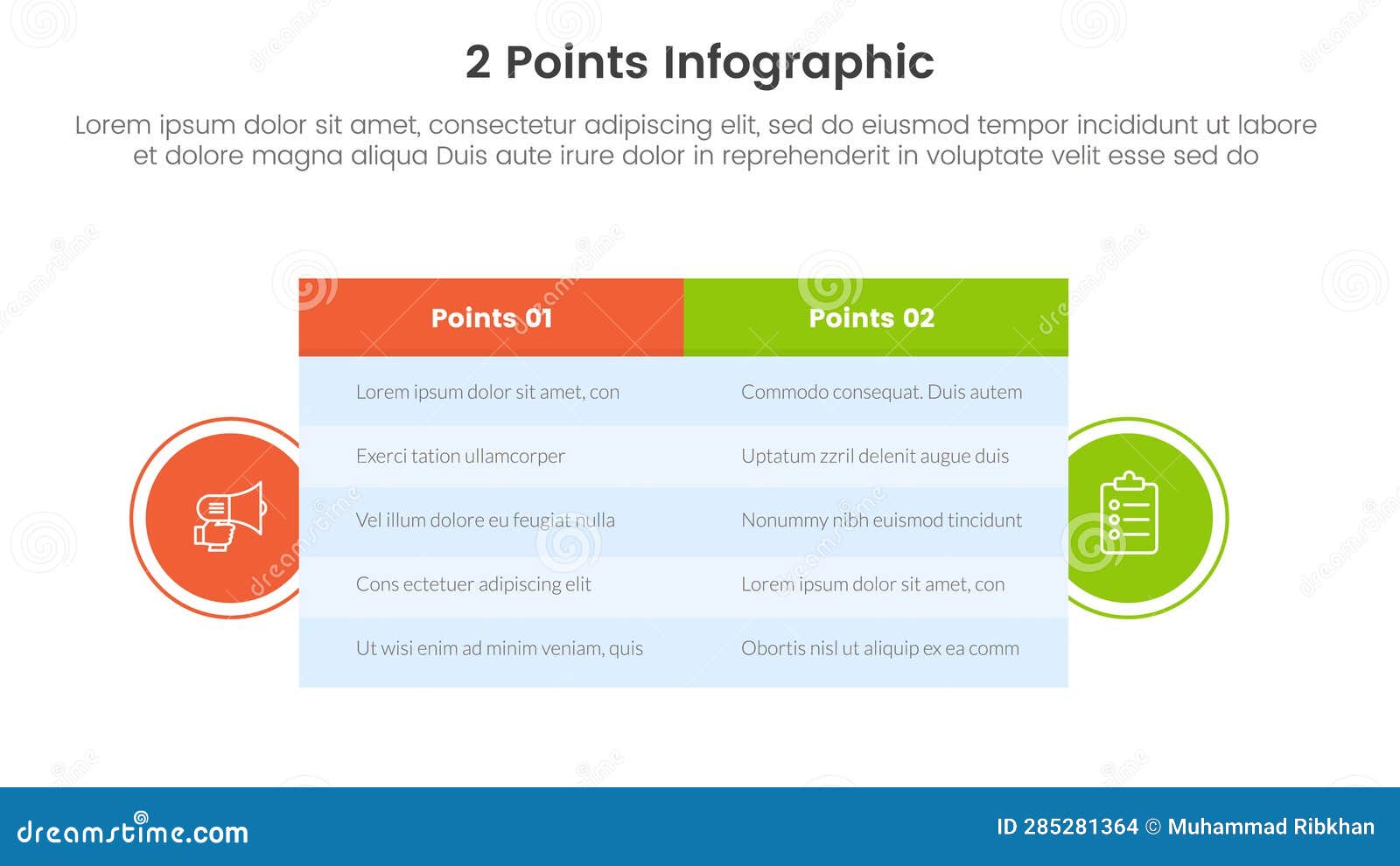 Versus or Compare and Comparison Concept for Infographic Template ...
