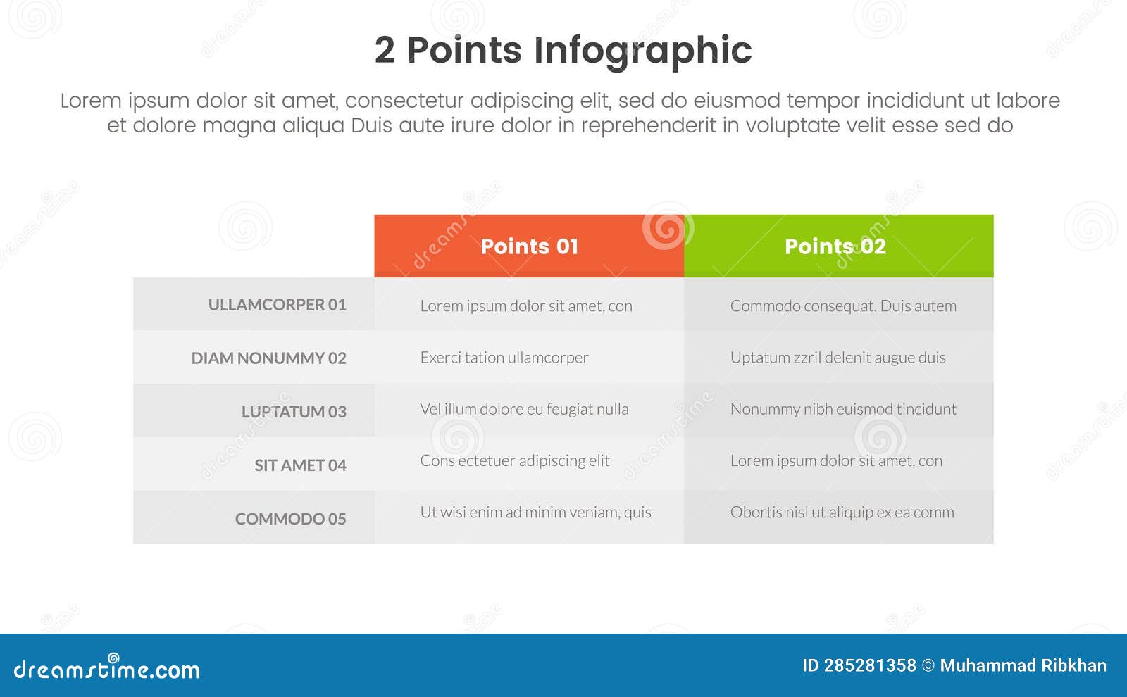 Versus or Compare and Comparison Concept for Infographic Template ...