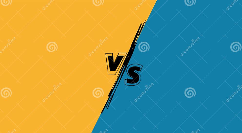 Versus Comparison Blank. Vs Vector Background Template Stock Vector ...
