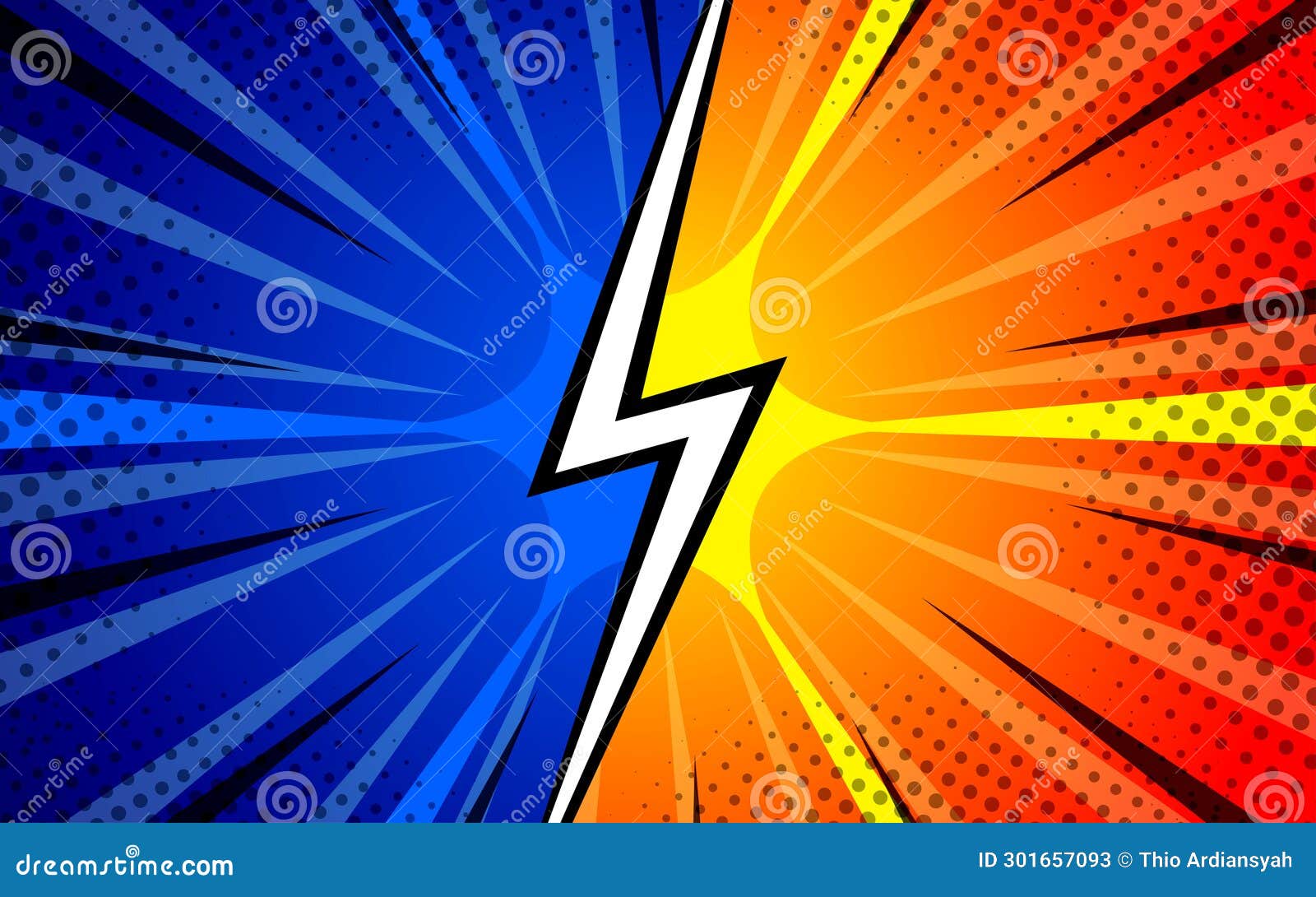 Versus Fight Background Comic Style Design. Vector Illustration Stock ...