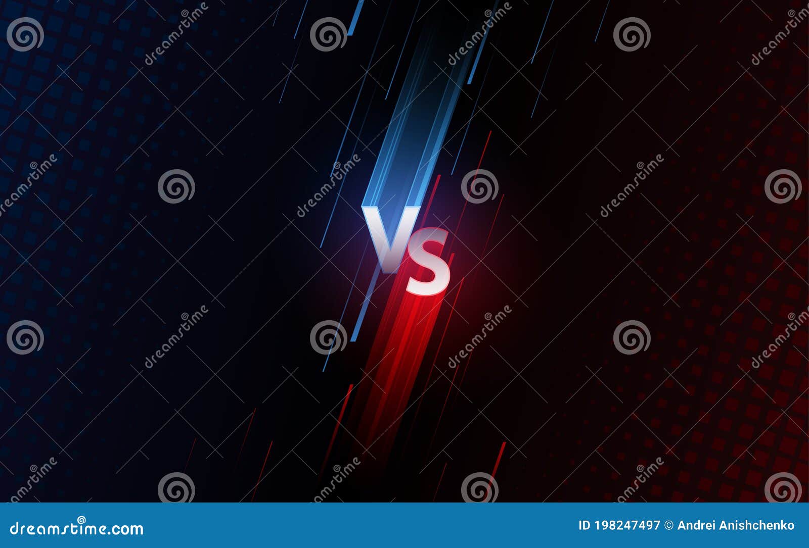 Versus Fundo Vermelho E Azul Ilustração do Vetor - Ilustração de linha ...
