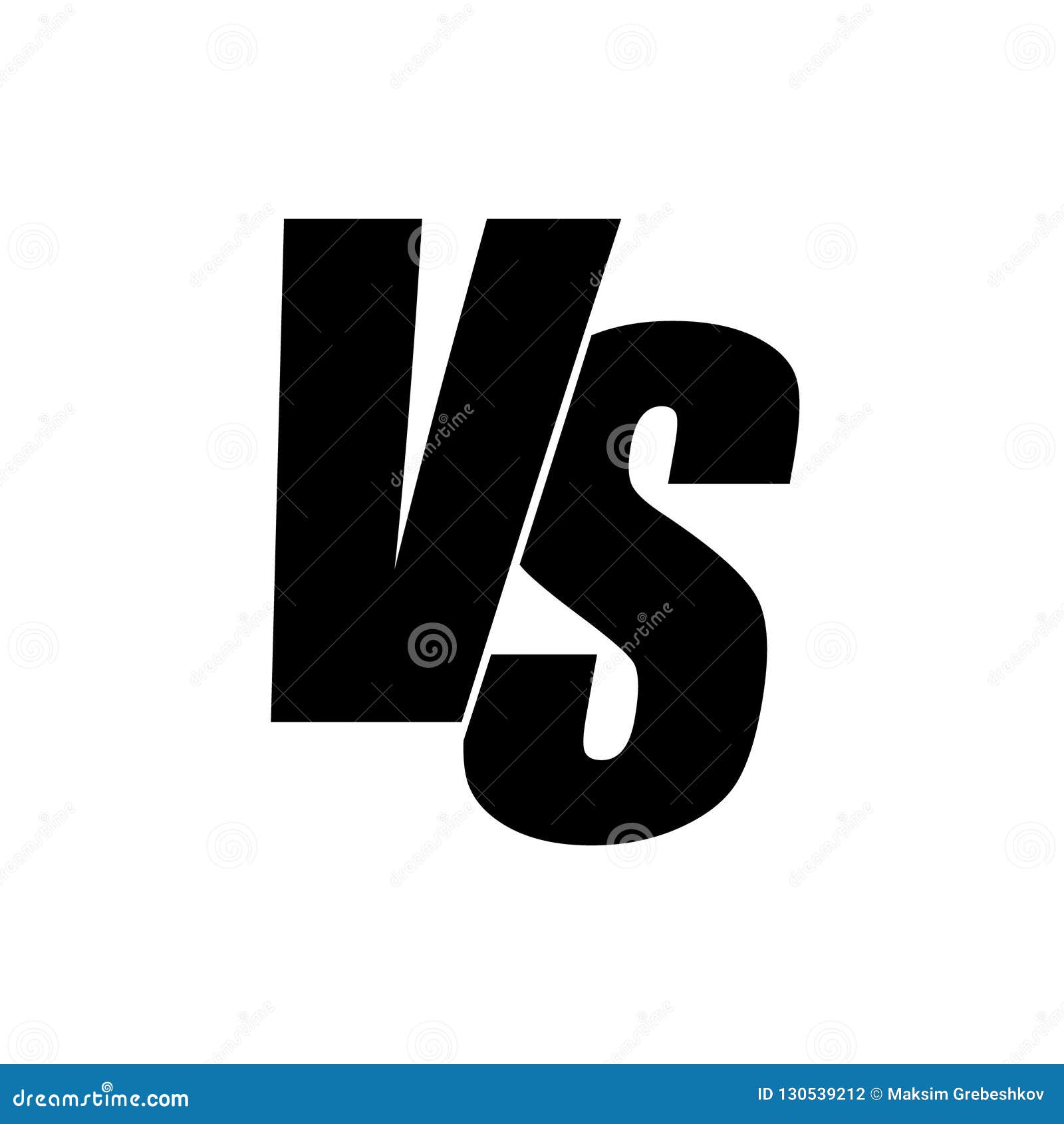 Versus icon. stock illustration. Illustration of color - 130539212