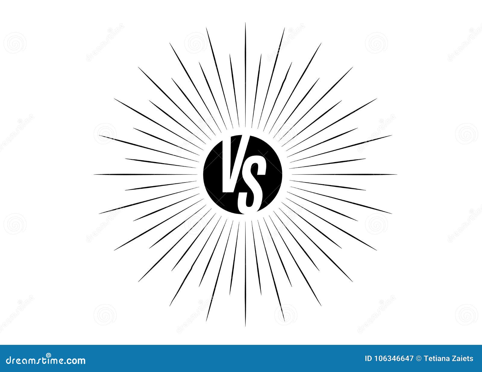 Versus Icon Sketch Set Isolated On White Background.Battle Vs Match ...