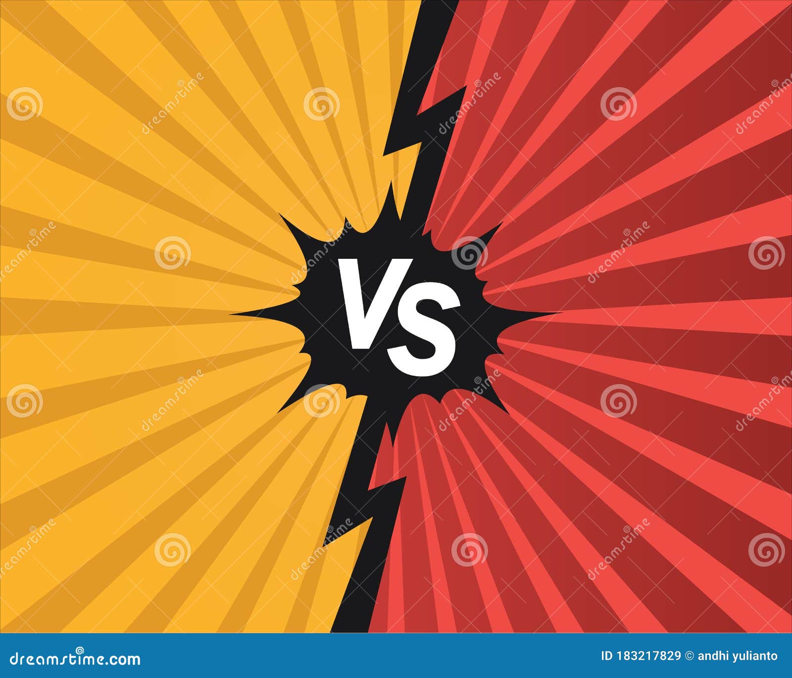 Versus, Opponent, Opposition Fighting Frame or Border Vector Background ...