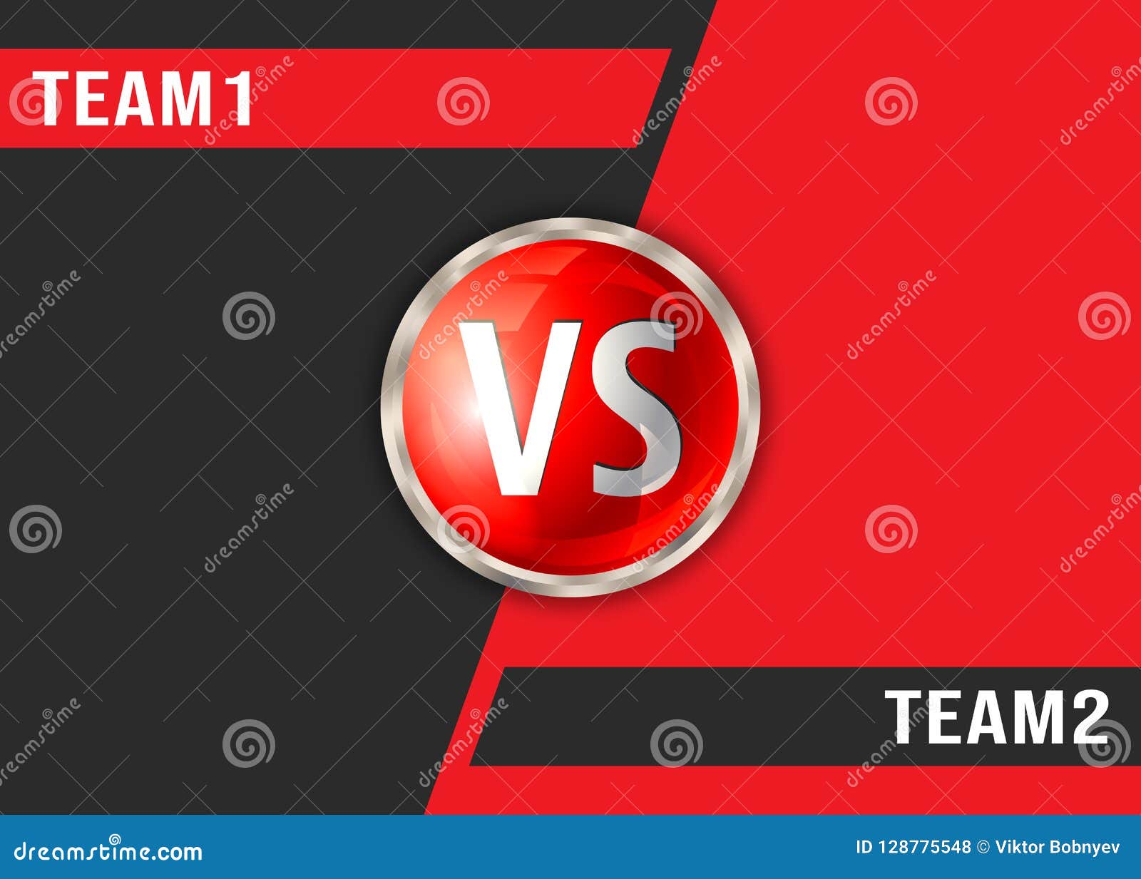 Versus Red and Black Background. VS Screen Display Template Stock ...