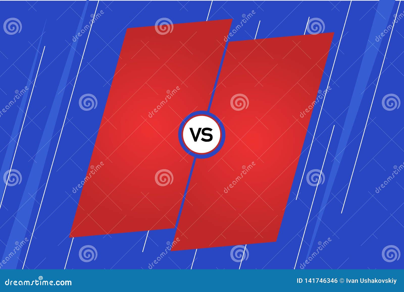 Versus Screen. Background for Battle or Competition. Stock Vector ...