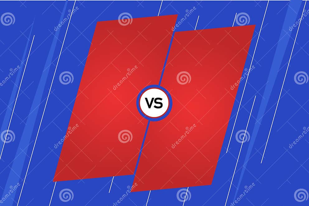 Versus Screen. Background for Battle or Competition. Stock Vector ...