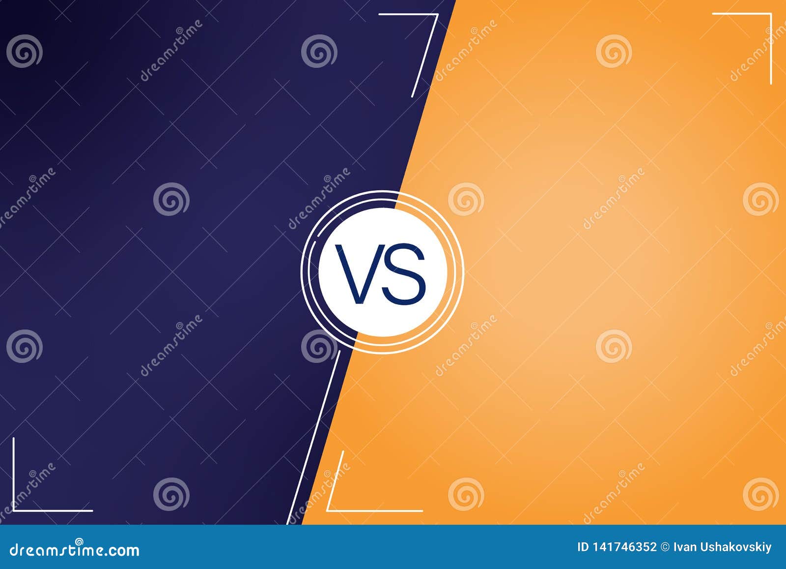 Versus Screen. Background for Battle or Competition. Stock Vector ...