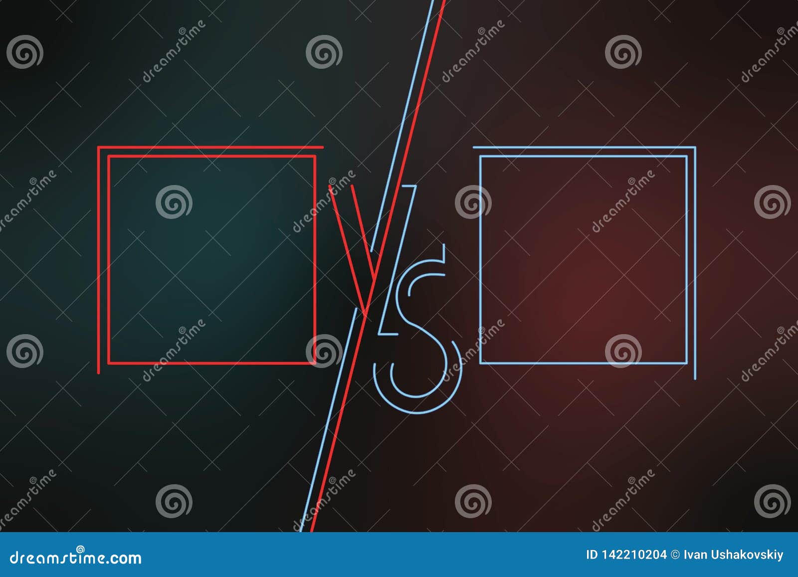 Versus Screen. Background for Battle or Competition Stock Vector ...