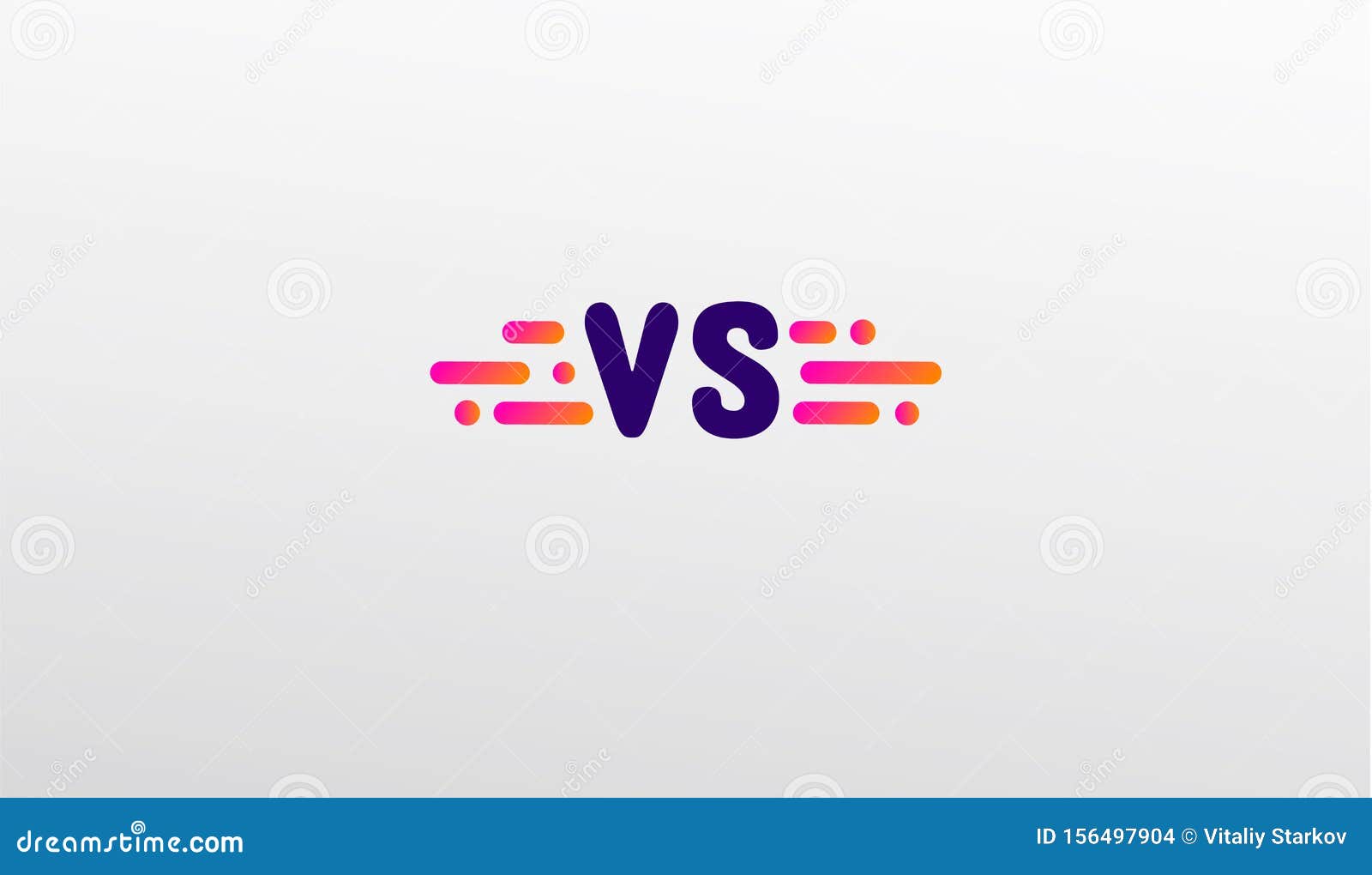 Versus Screen Design. Battle Headline Template. Fllat Modern Design ...