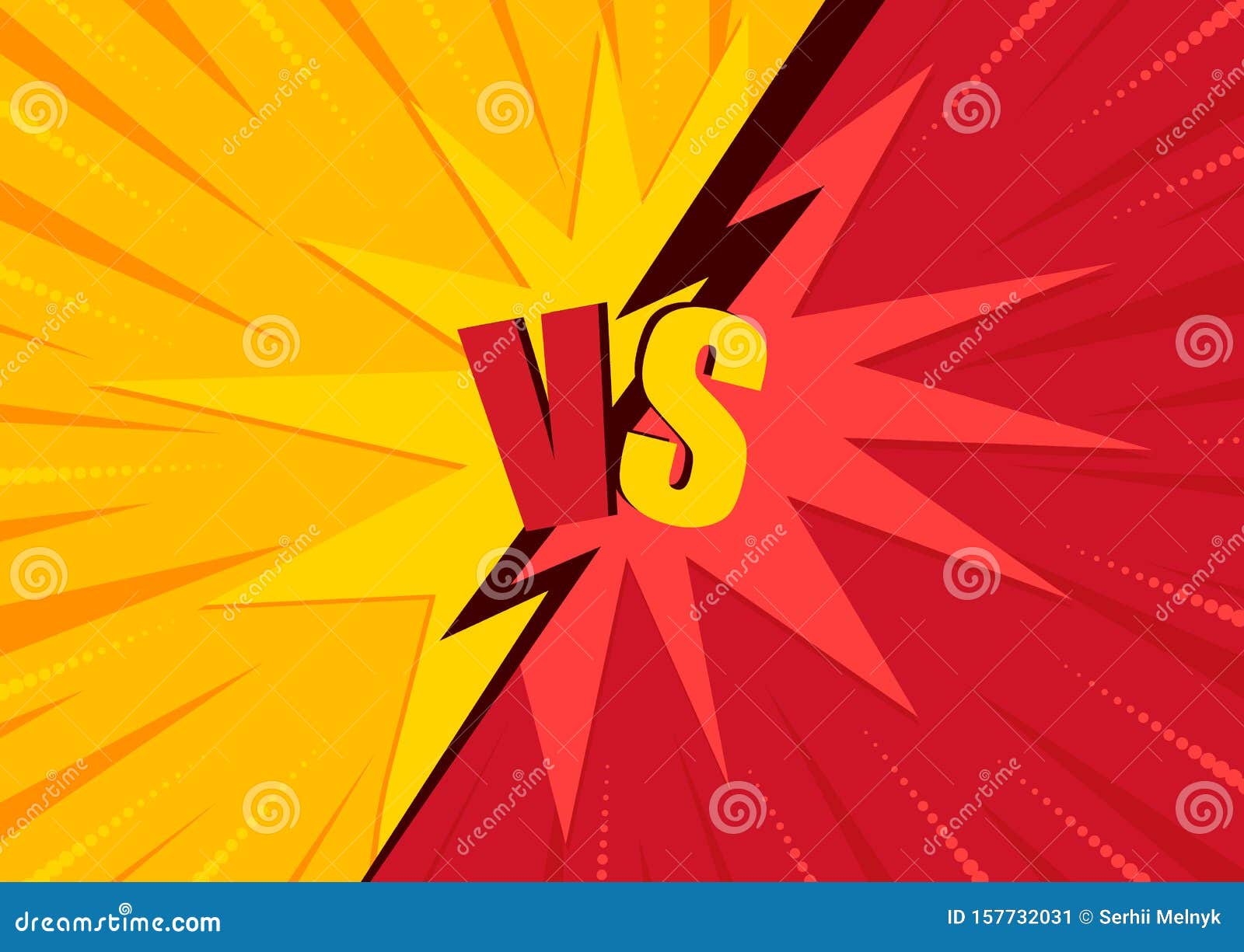 Versus Screen Design. Battle Headline Template Stock Vector ...