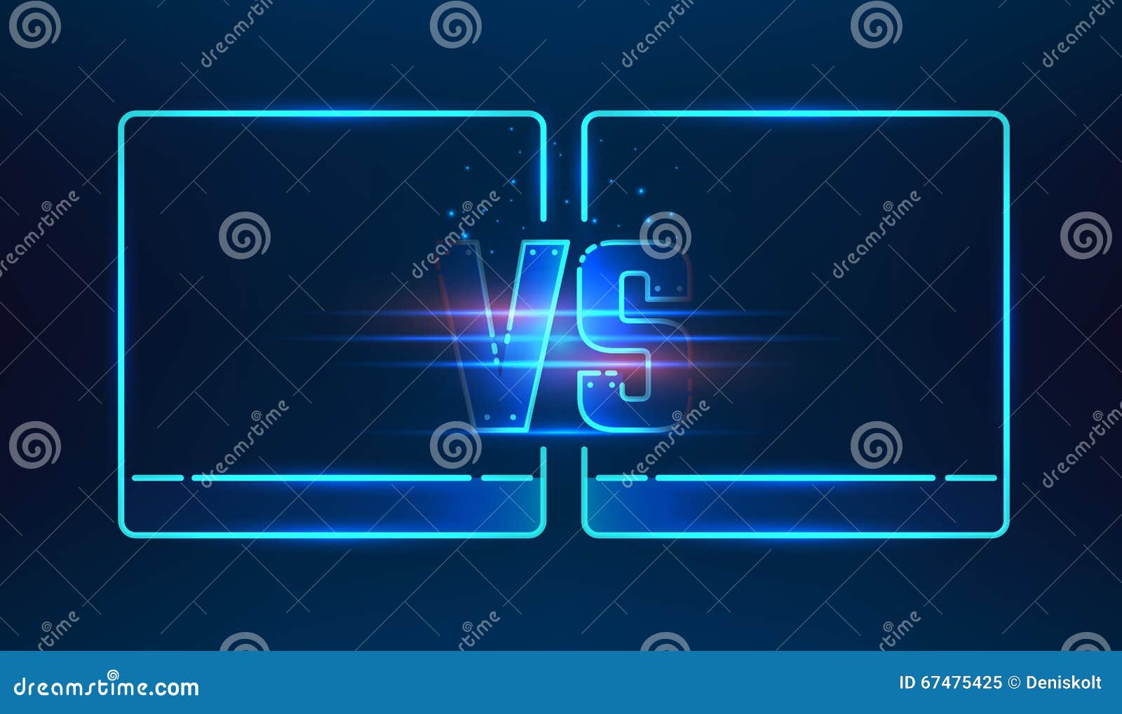 Versus screen design stock vector. Illustration of confrontation - 67475425