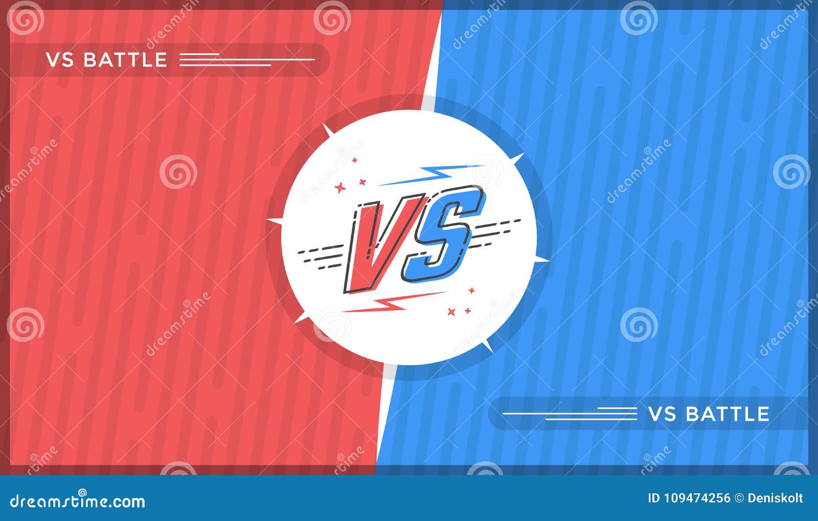 Versus screen design stock vector. Illustration of duel - 109474256