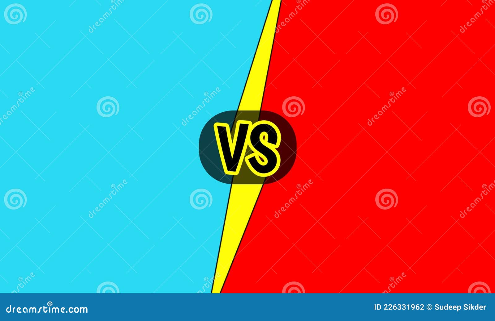 Versus Screen Design. VS. Battle Headline Template. Flat Modern Design ...