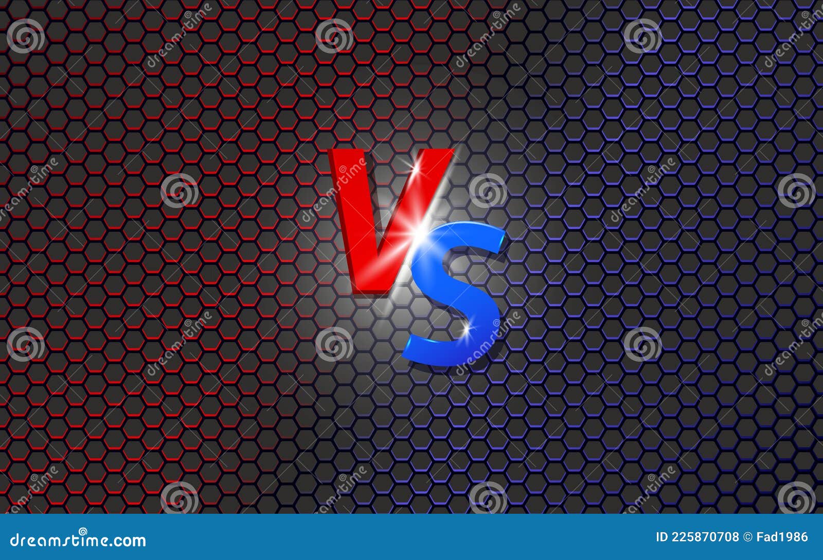 Versus Screen. Fight Background. Red Vs Blue Stock Vector ...