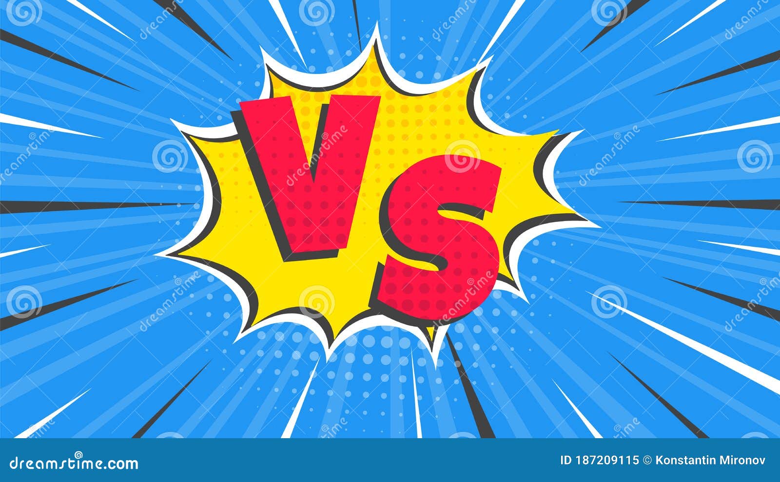 Versus Screen Flat Style Design Vector Illustration. Fight Screen for ...