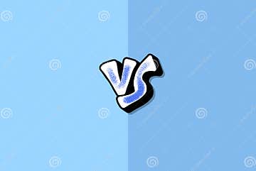 Versus Screen Vector Design. Vs Card for Text. Stock Illustration ...