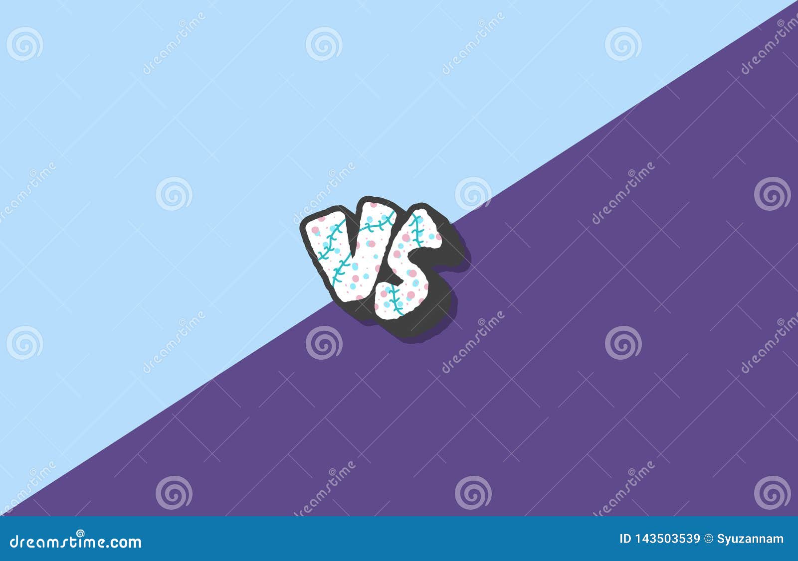 Versus Screen Vector Illustration. Vs Card. Stock Vector - Illustration ...