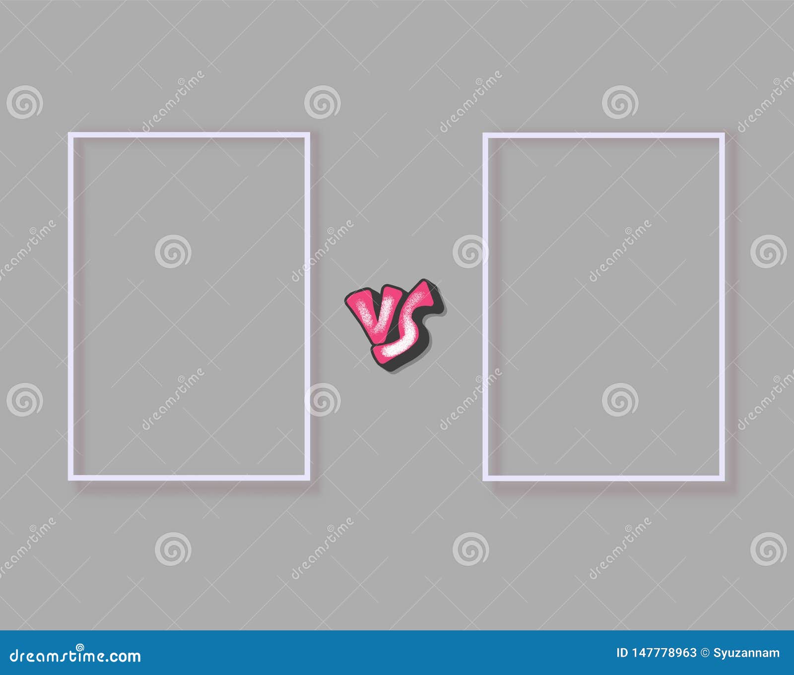 Versus Screen Vector Illustration. Vs Color Card. Stock Vector ...