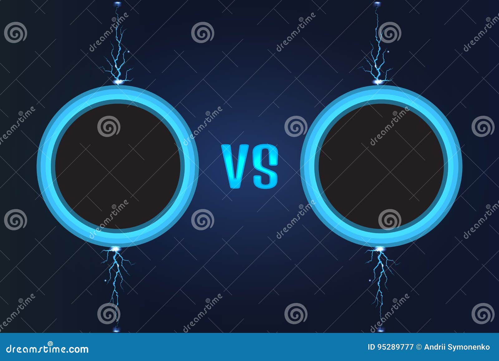 Versus Screen Vector. Vector Illustration Stock Vector - Illustration ...