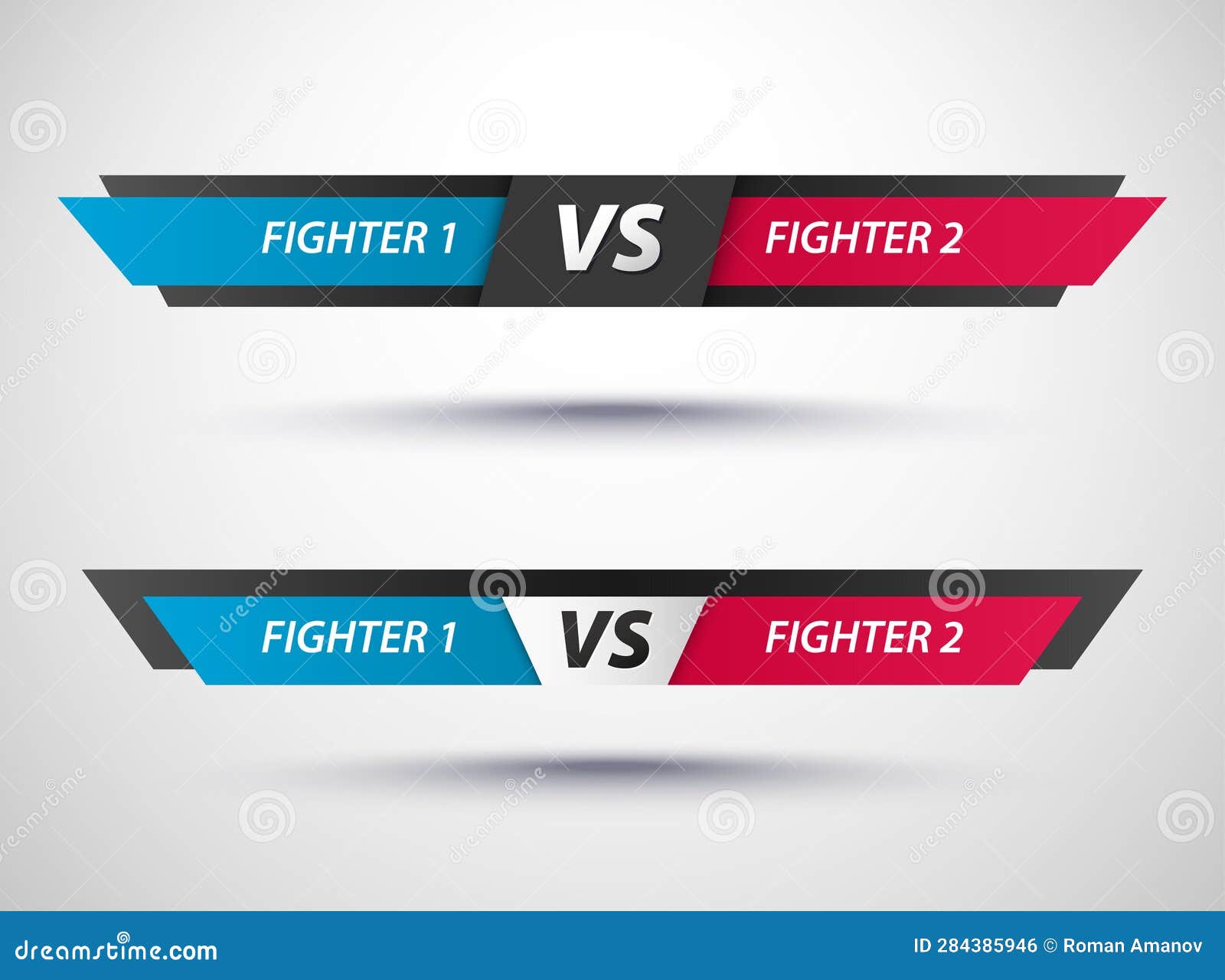 Versus Sign. Battle Scoreboard Stock Vector - Illustration of border ...