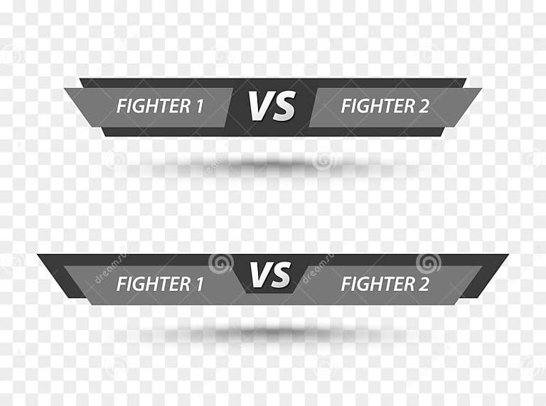 Versus Sign. Battle Scoreboard Stock Vector - Illustration of graphic ...