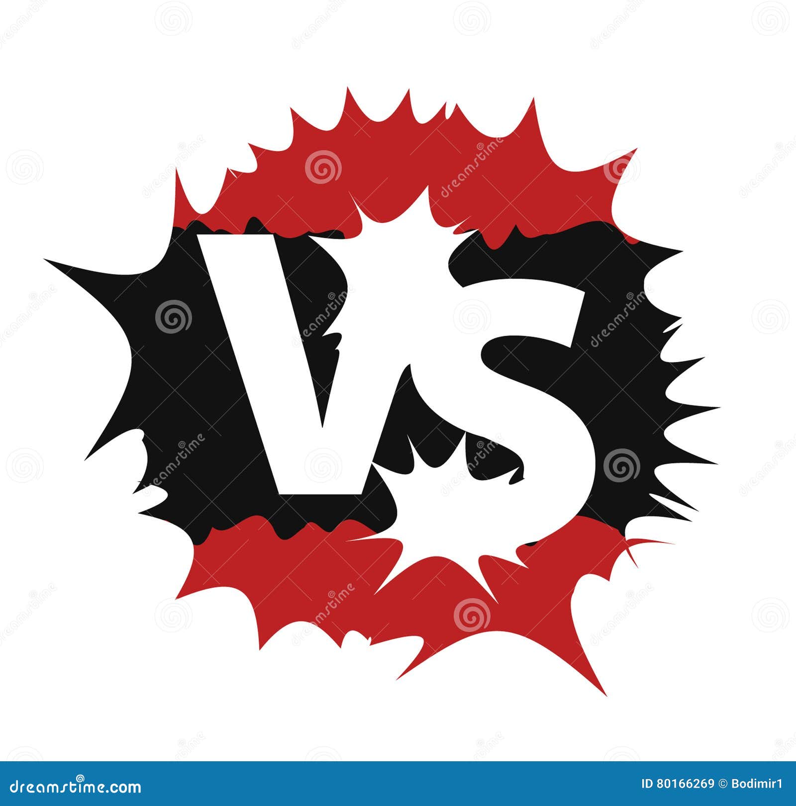 Versus sign symbol stock vector. Illustration of assault - 80166269