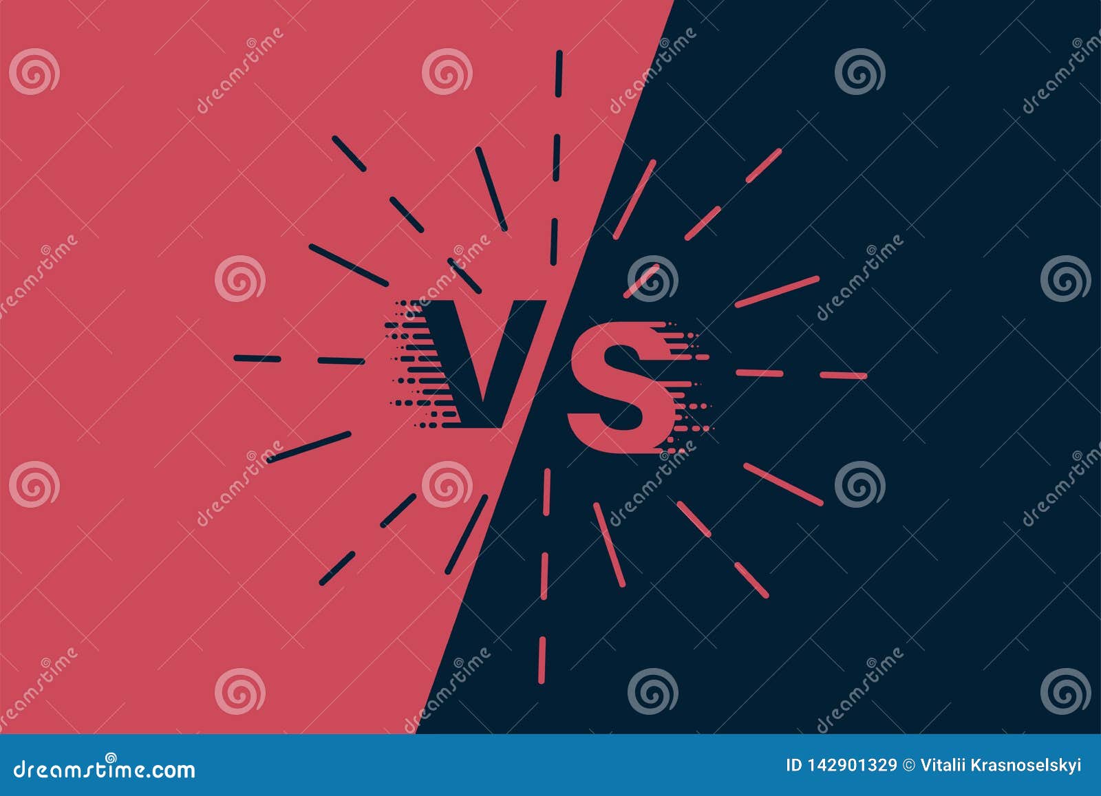 Versus Style Illustration. VS Symbol. Battle Headline Template. Flat ...