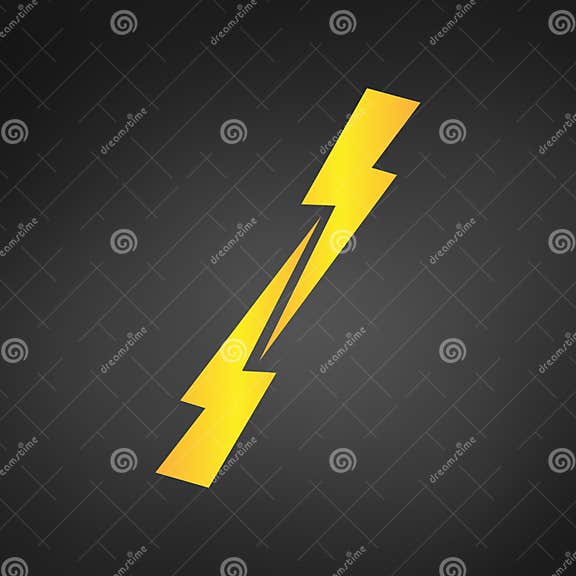 Versus Symbol. Glowing Lightning. Two Opposite Lightnings. Vector ...
