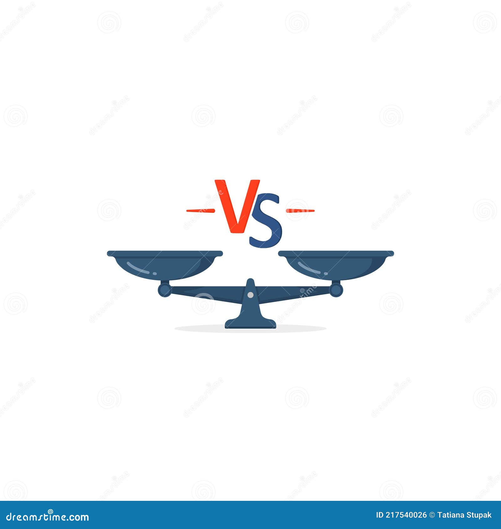 Symbol For The Scales Of The Logo Of Comparison Of Two Opposites, Icon ...