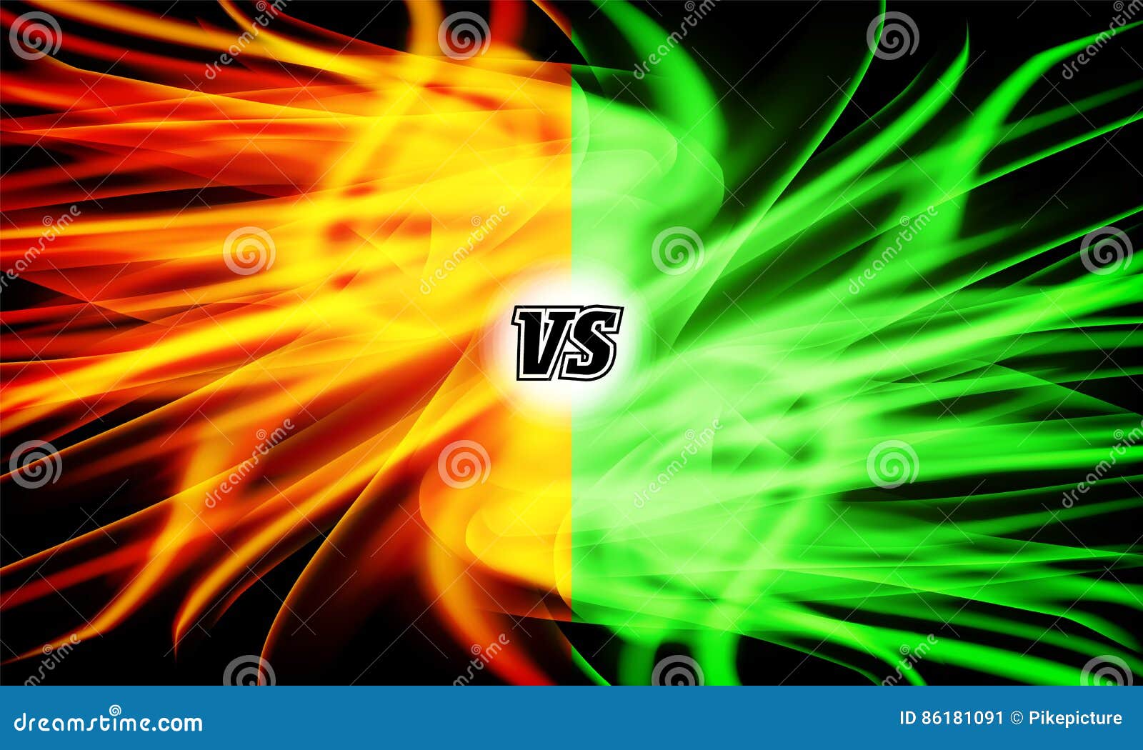 Versus Vector. VS Letters. Flame Fight Background Design. Competition ...