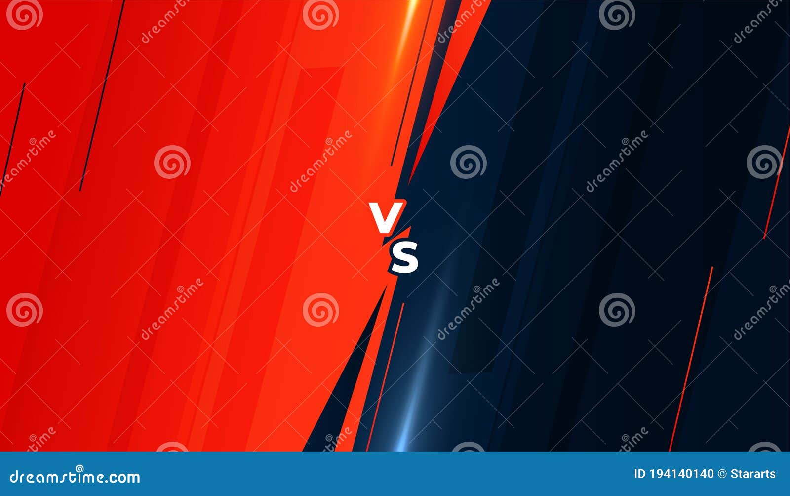Versus Vs Battle Screen Background Design Template Stock Vector ...