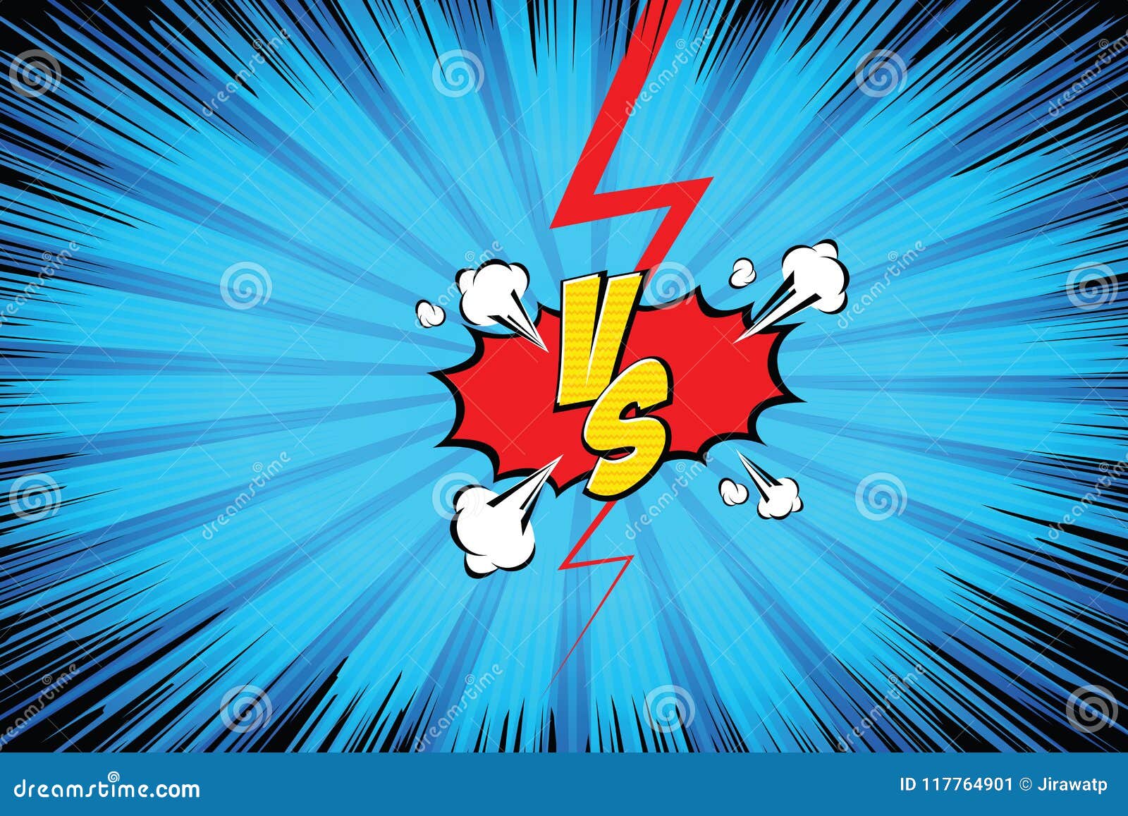 Versus. Vs. Fight Backgrounds Comics Style Design. Vector Illustration ...