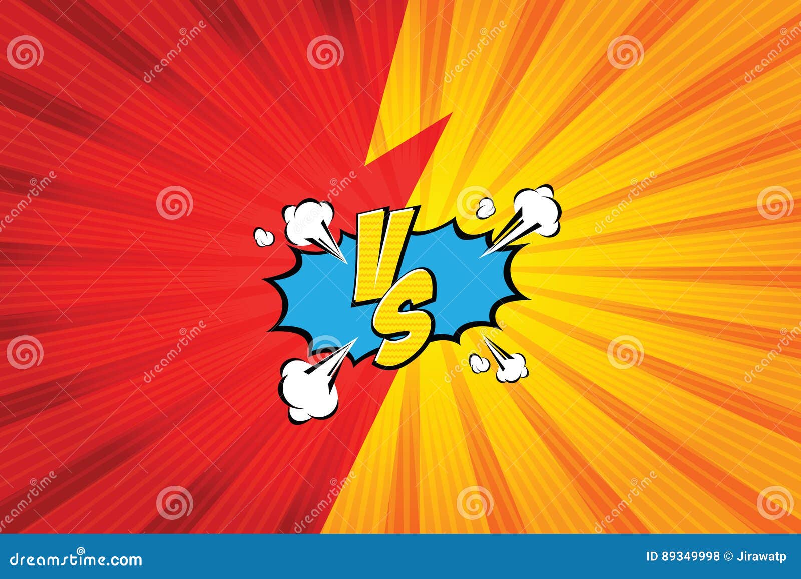 Versus. Vs. Fight Backgrounds Comics Style Design. Vector Illustration ...