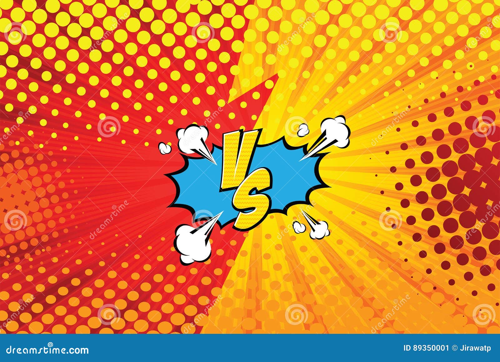 Versus. Vs. Fight Backgrounds Comics Style Design. Vector Illustration ...