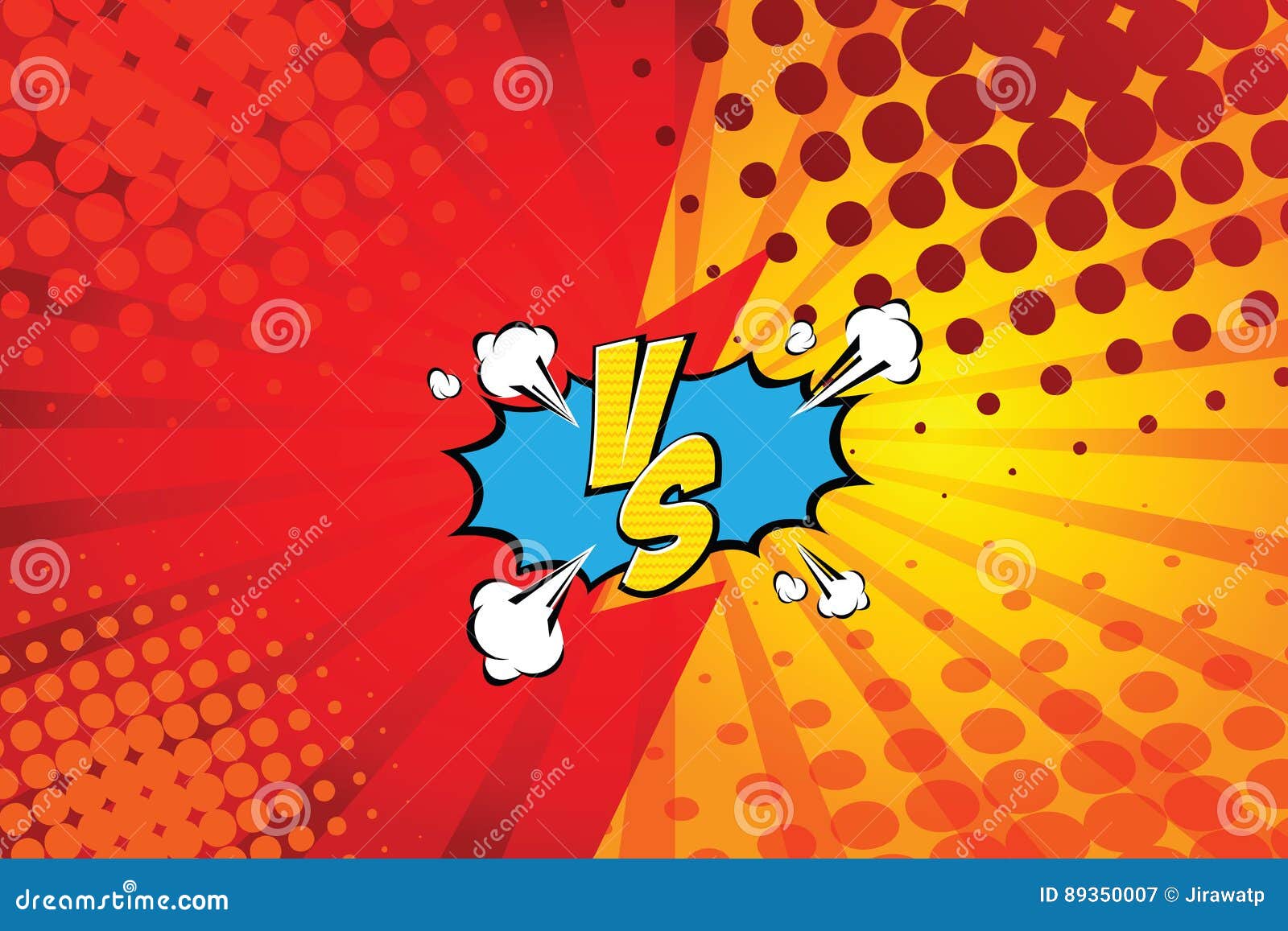 Versus. Vs. Fight Backgrounds Comics Style Design. Vector Illustration ...