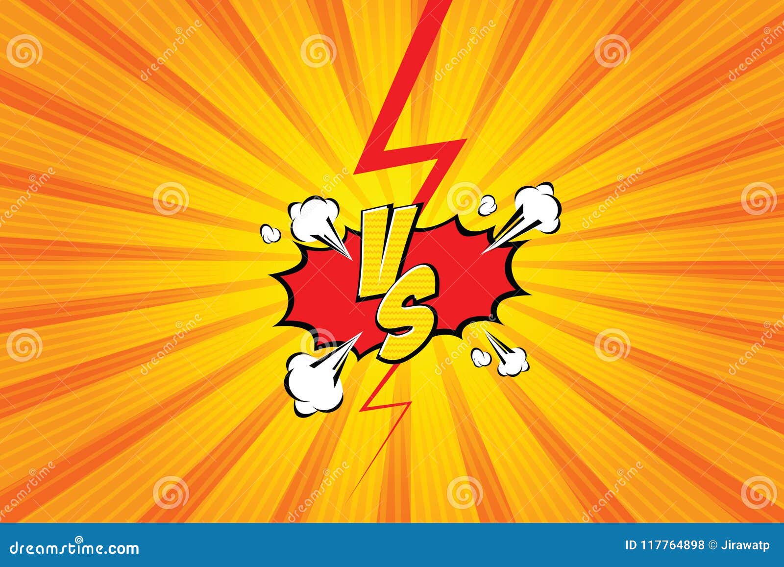 Versus. Vs. Fight Backgrounds Comics Style Design. Vector Illustration ...