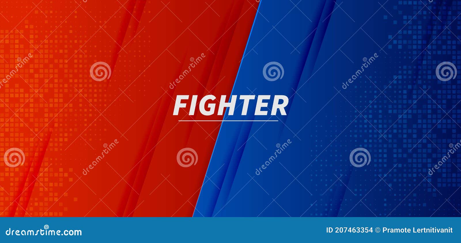 Versus Vs Fight Battle Red and Blue Background Screen Design Stock ...
