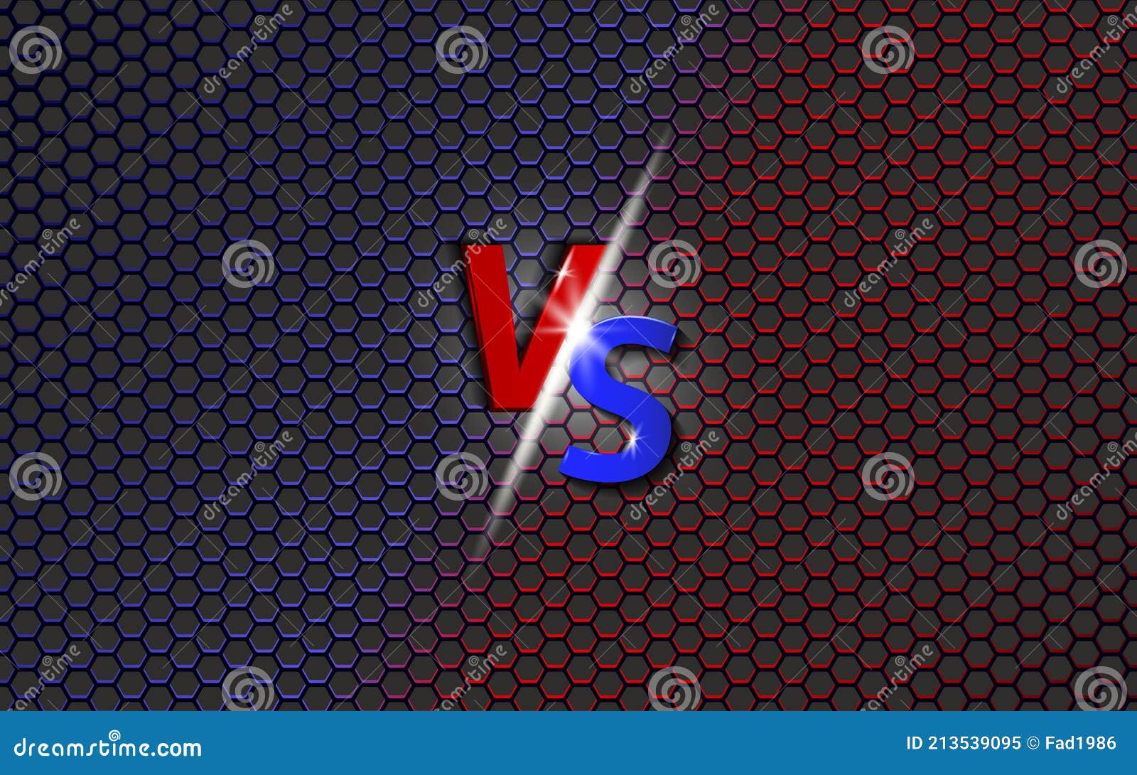 Versus Vs Fight Battle Screen Background Stock Vector - Illustration of ...