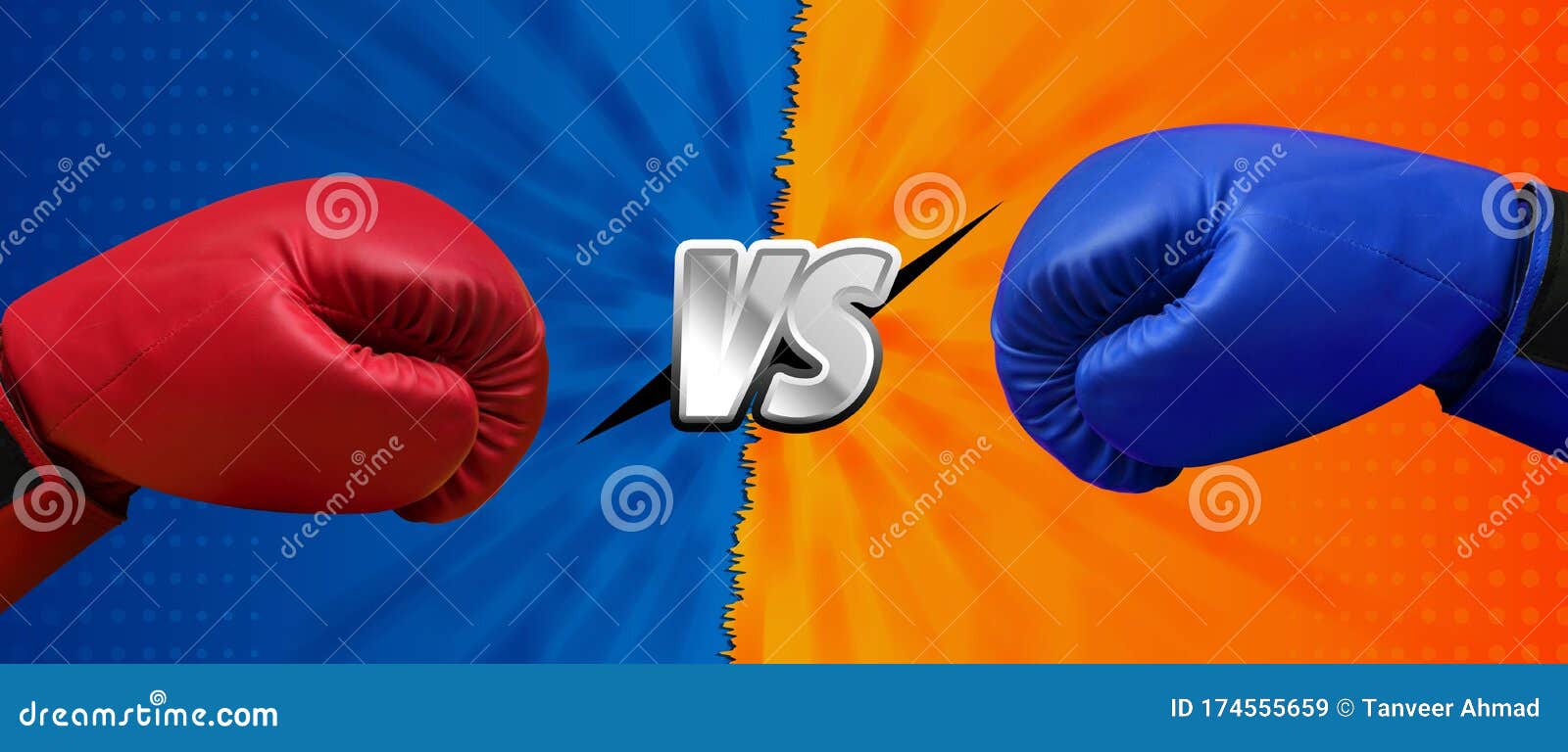 Versus Vs Letters Fight Backgrounds with Boxing Gloves and Copy Space ...