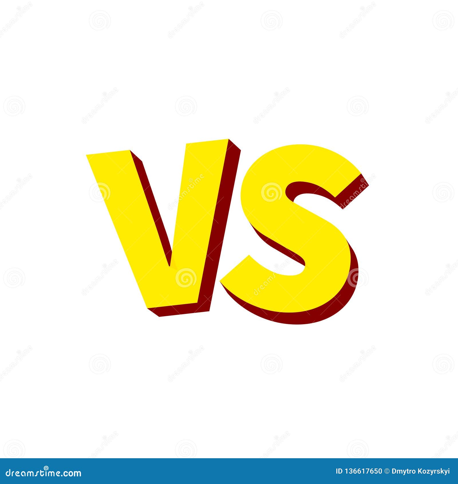 Versus VS Letters Fight. Versus Text Brush Painting Letters. Vector ...