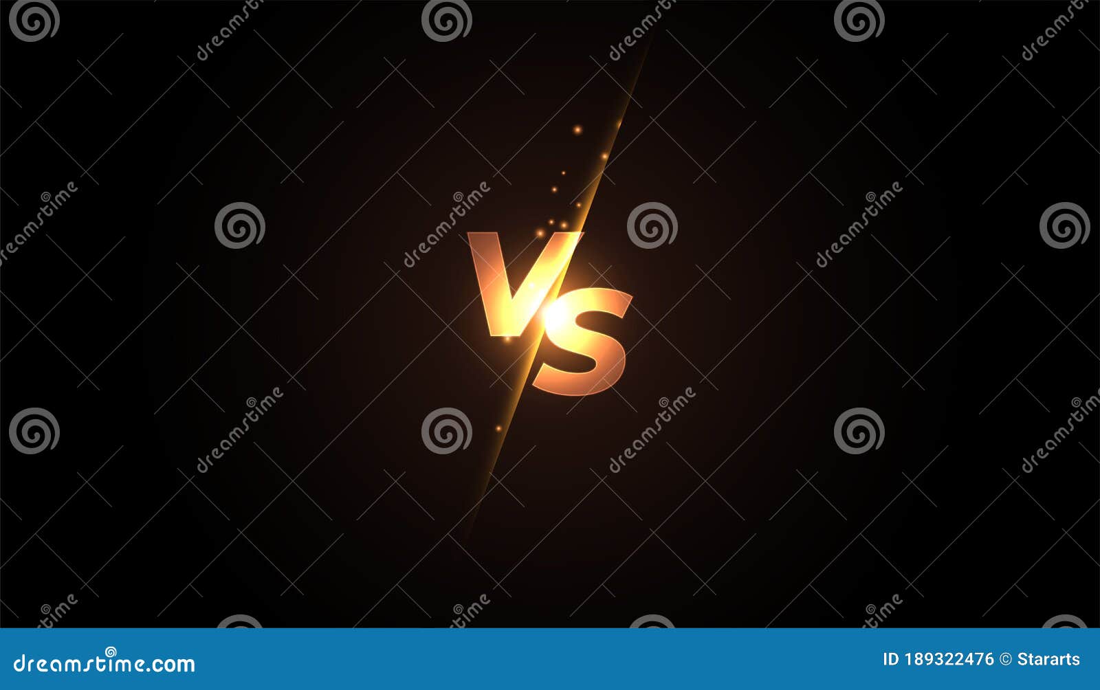 Versus Vs Screen Banner Design for Battle or Comparision Stock ...
