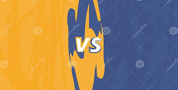 Versus. Vs Screen Template with Divider Stock Illustration ...